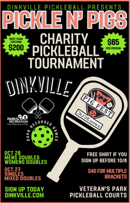 Brackets Filling Up – Sign Up for Pickle and Pig’s Charity Pickleball ...